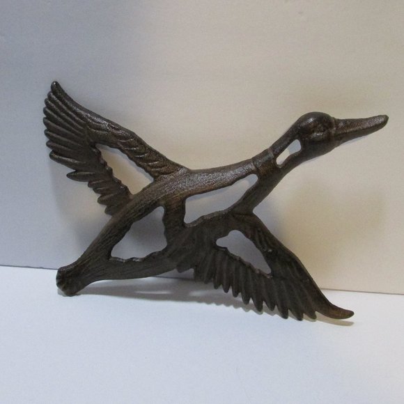 Accents | Metal Flying Duck Wall Decor Adirondack Cabin Rustic Decor ...